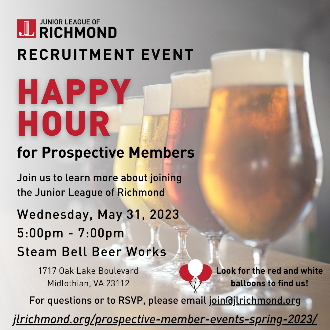 Prospective Member Recruitment Event – May 31, 2023 – Junior League of ...